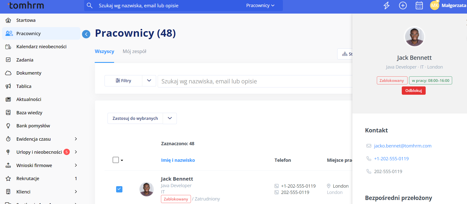 Screenshot (3)vnnm - Centrum Pomocy online tomHRM - system HR
