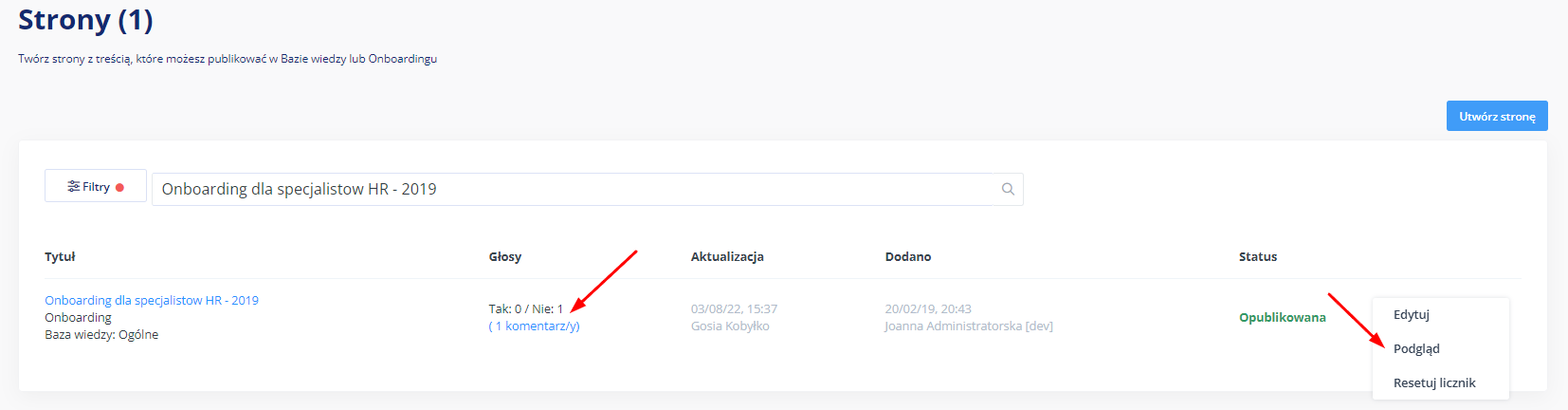 Screenshot xcxcxcxc - Centrum Pomocy online tomHRM - system HR